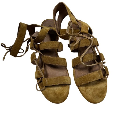 Frye Chrissy Side Ghillie Cognac Sandal Women's Sz 11M Excellent Used ...