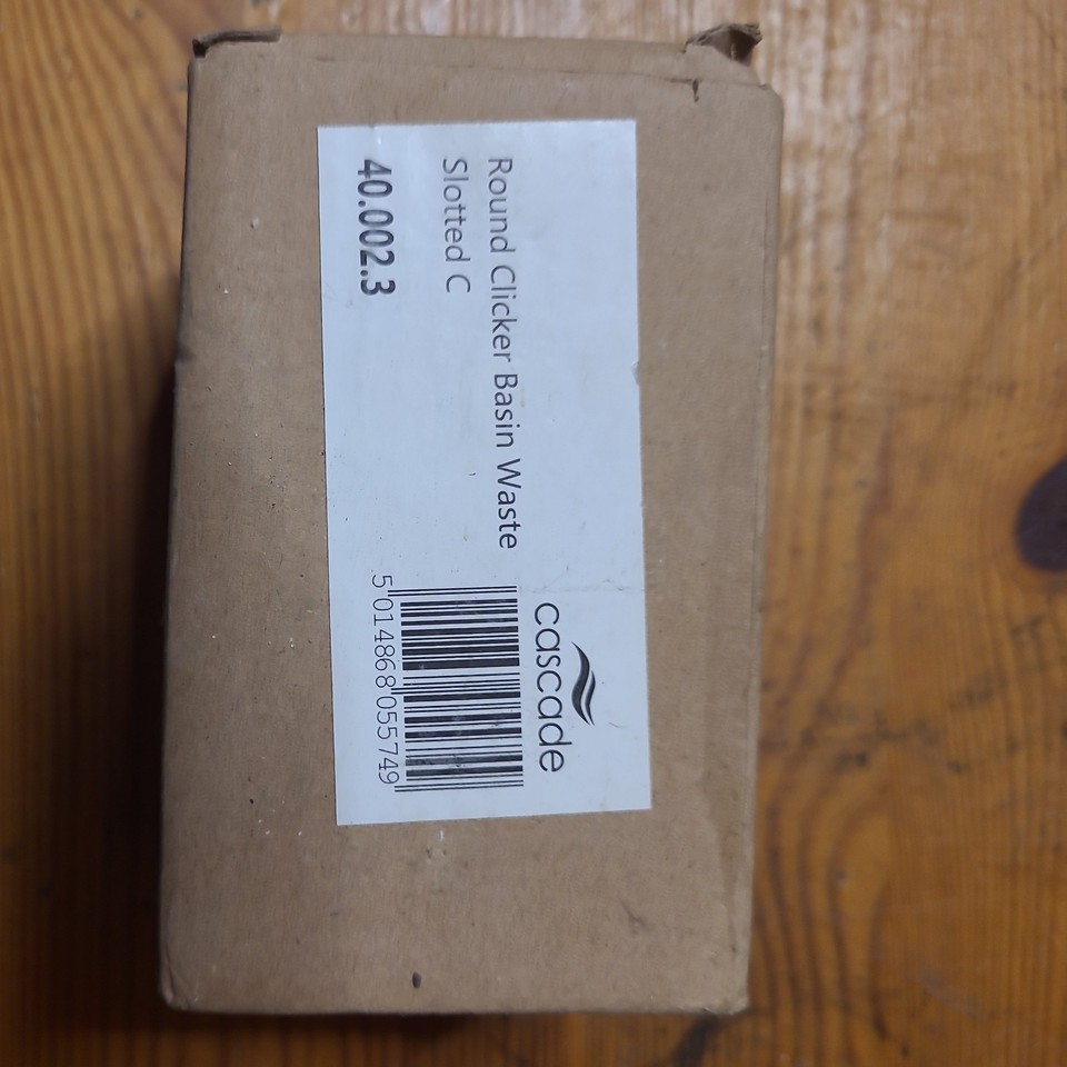 Basin Sink Waste Slotted Pop Up Click Clack Sprung Plug with Overflow ...