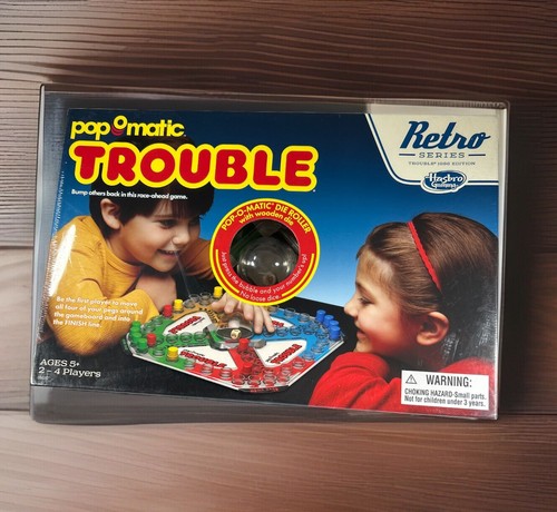 Hasbro Trouble Pop O Matic Board Game B9057 Retro Series 1986 Edition ...