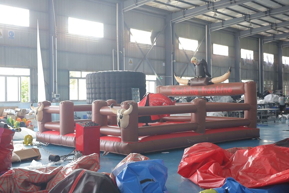 6x5x2.5m Inflatable Mechanical Bull Riding Rodeo Cowboy Bouncy For ...
