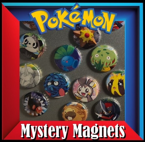 Pokémon TCG Upcycled Mystery Fridge Magnets (4 Pack) | eBay UK