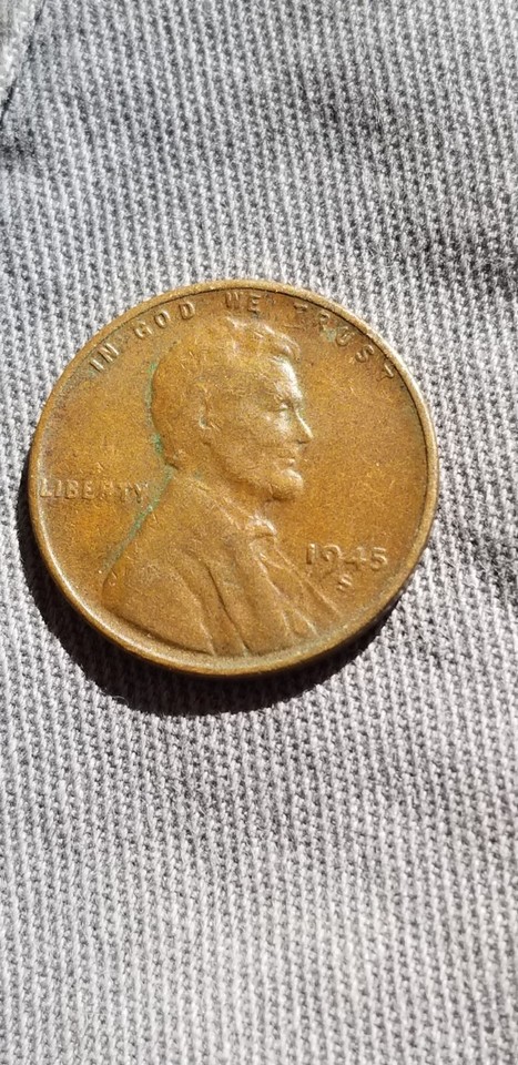 1944 & 1945 S Mint Mark Wheat Penny L rim Set Rare Collectible Coin ...