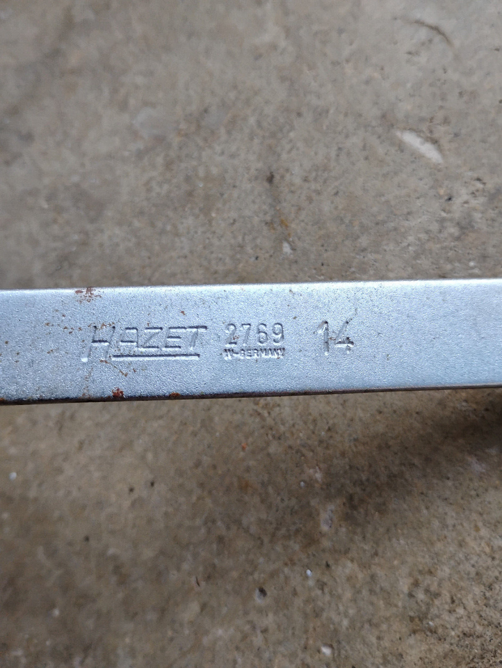 Hazet W Germany 14 MM Mercedes Diesel Valve Adjustment Wrench No 2769 ...