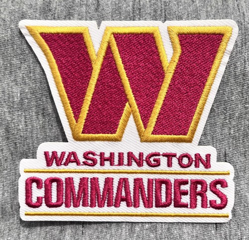 WASHINGTON FOOTBALL TEAM COMMANDERS REDSKINS EMBROIDERED IRON ON PATCH ...