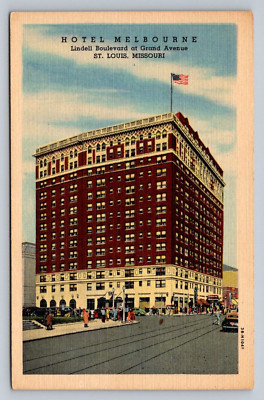 Postcard Missouri St Louis Hotel Melbourne Advertising Piccadilly Bar ...