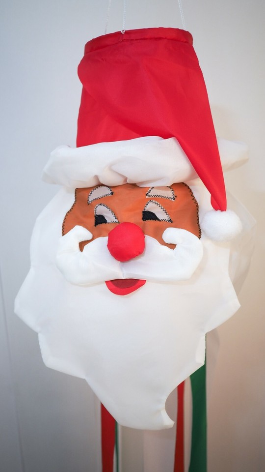 Santa Claus Windsock-Black Santa Hispanic 36 Inch Christmas Flag Winter ...