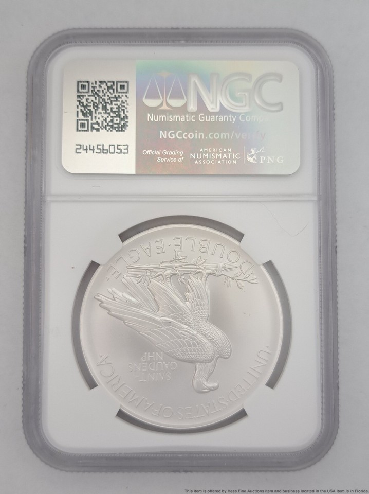 NGC Saint-Gaudens NPF Commemorative 2024 Silver 1ozt High Relief SP 70 ...
