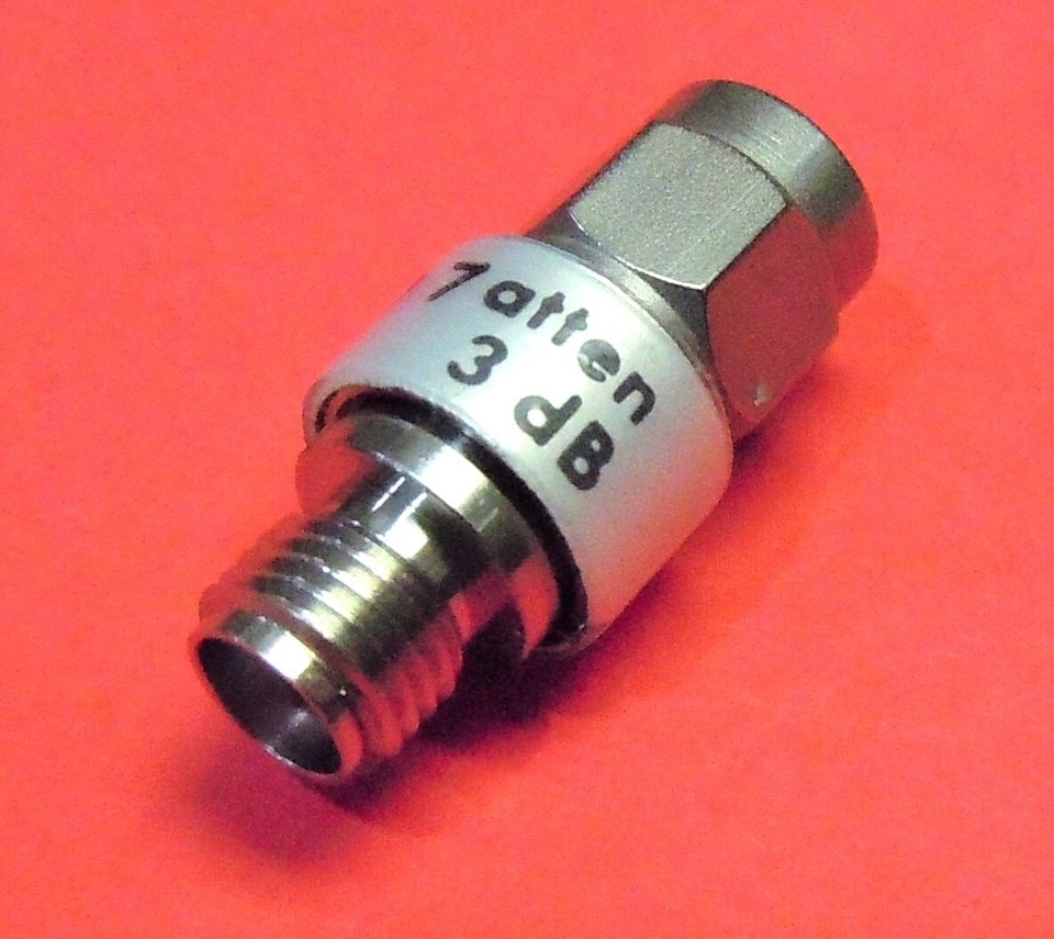 Narda Model 4782-3 Miniature Fixed 3 dB SMA Attenuator (dc - 18 GHz / 2 ...