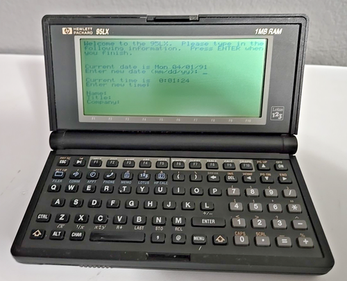 Hewlett Packard HP 95LX Handheld PC - Great Condition and Working | eBay