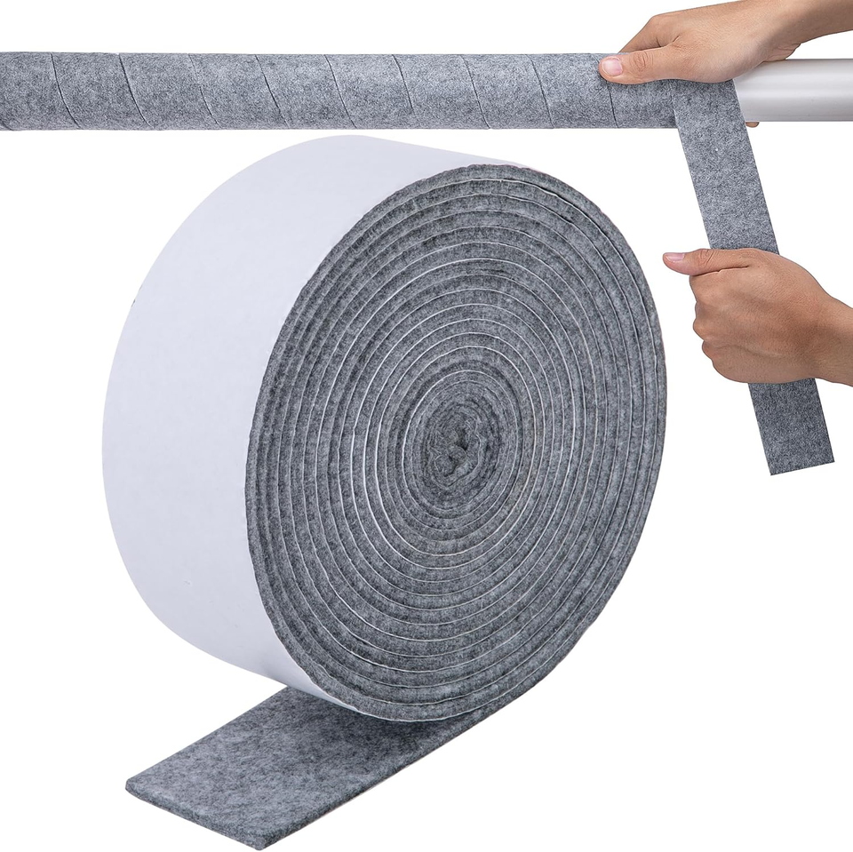 16.4Ftx2.4Inch/5Mx6Cm Pipe Wrap Insulation Tape - Pipe Insulation ...