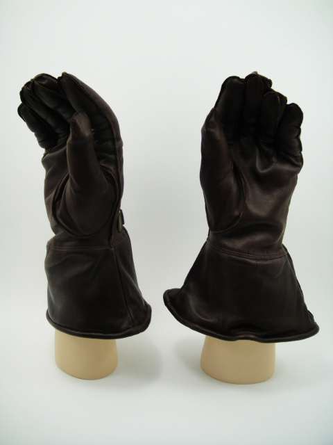 THE AVIATOR NEW Leather Motoring Driving Pilot GAUNTLET Gloves ...