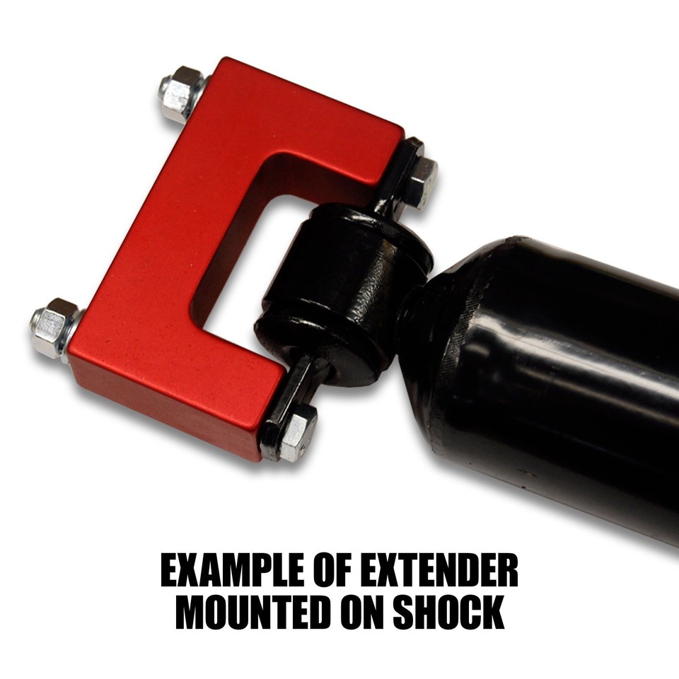 2" Rear Aluminum Shock Extender Kit Set Pair 60s-90s Chevrolet A F G X ...