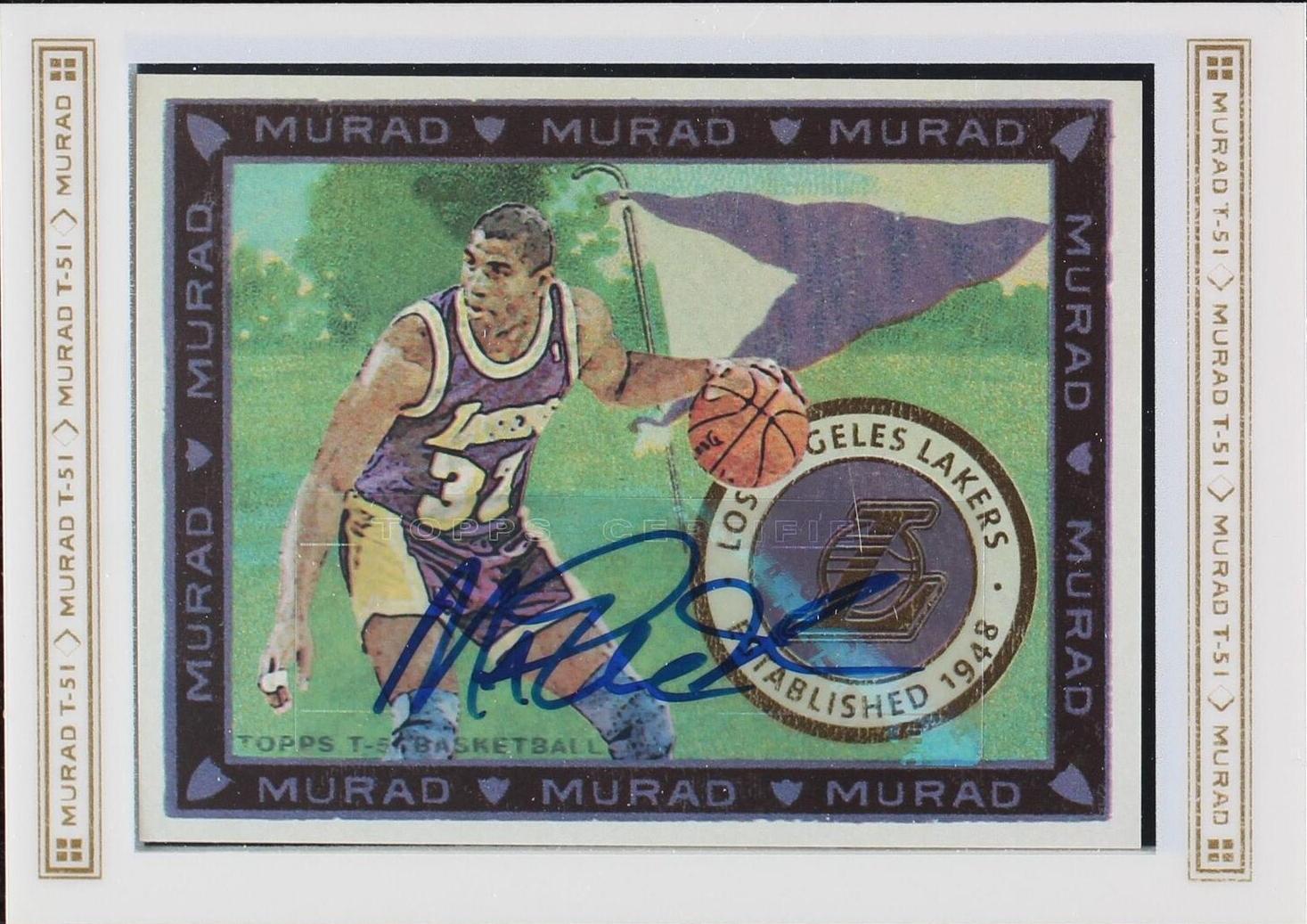 2008-09 Topps T-51 Murad - Autographs Magic Johnson #T51A-MJ (AU) for ...