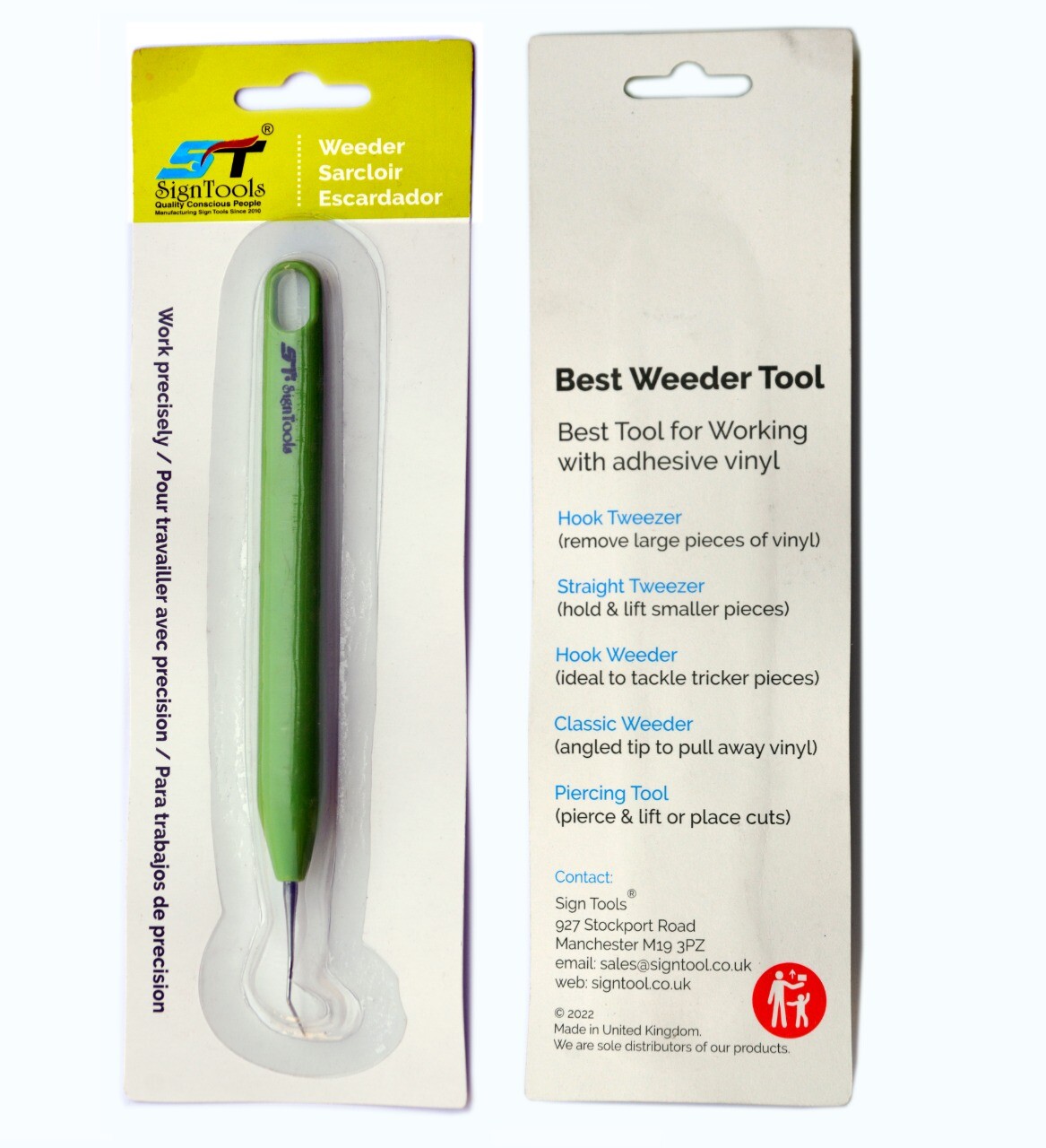 2 Pcs Vinyl Weeding Tool Set Sign Tshirt Smooth Silhouette Needle Craft ...