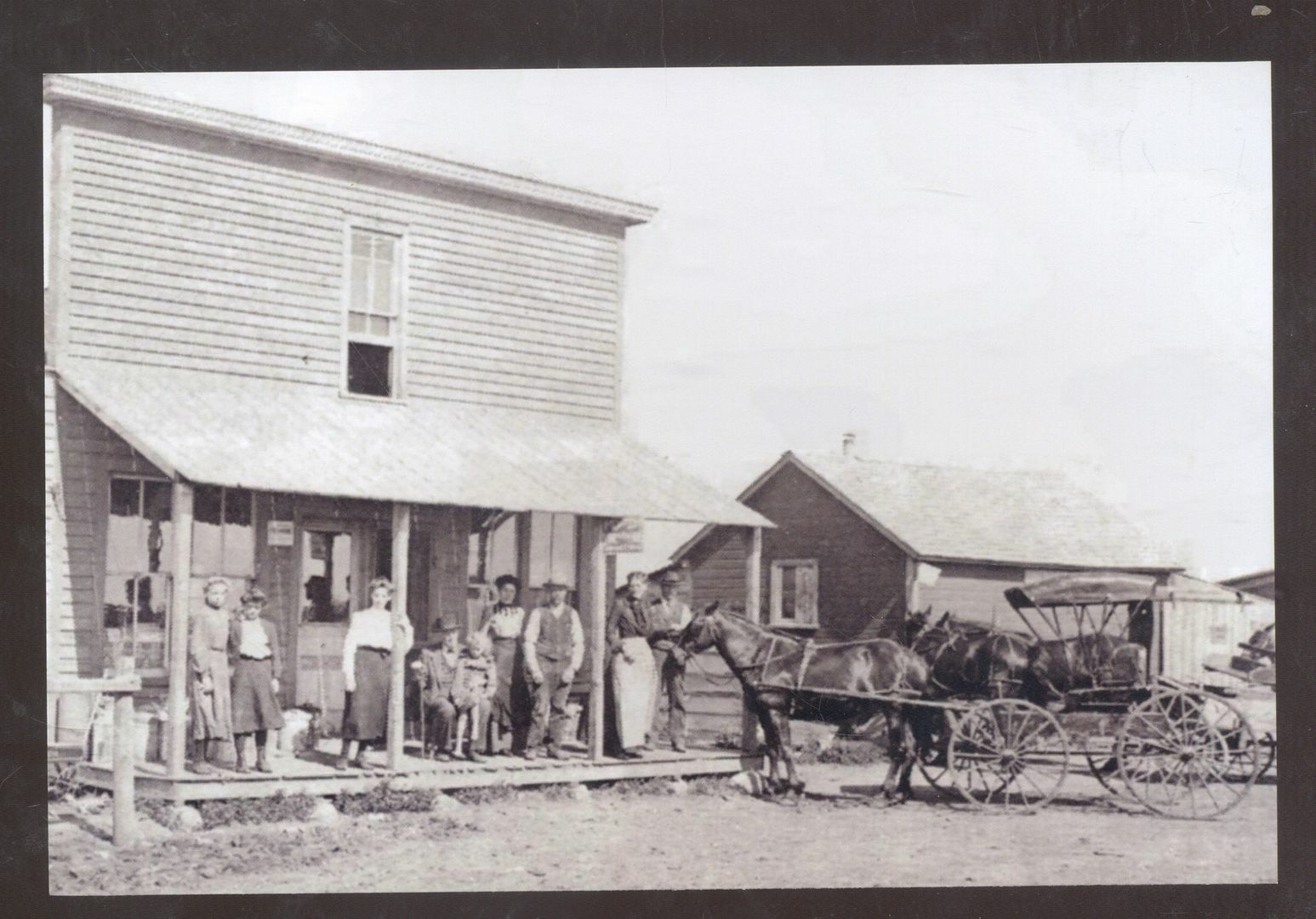 REAL PHOTO CARPENTER SOUTH DAKOTA SD DOWNTOWN STREET SCENE POSTCARD ...