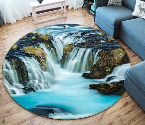 3D Waterfall Art View NBC493327 Game Rug Mat Elegant Photo Carpet Mat ...