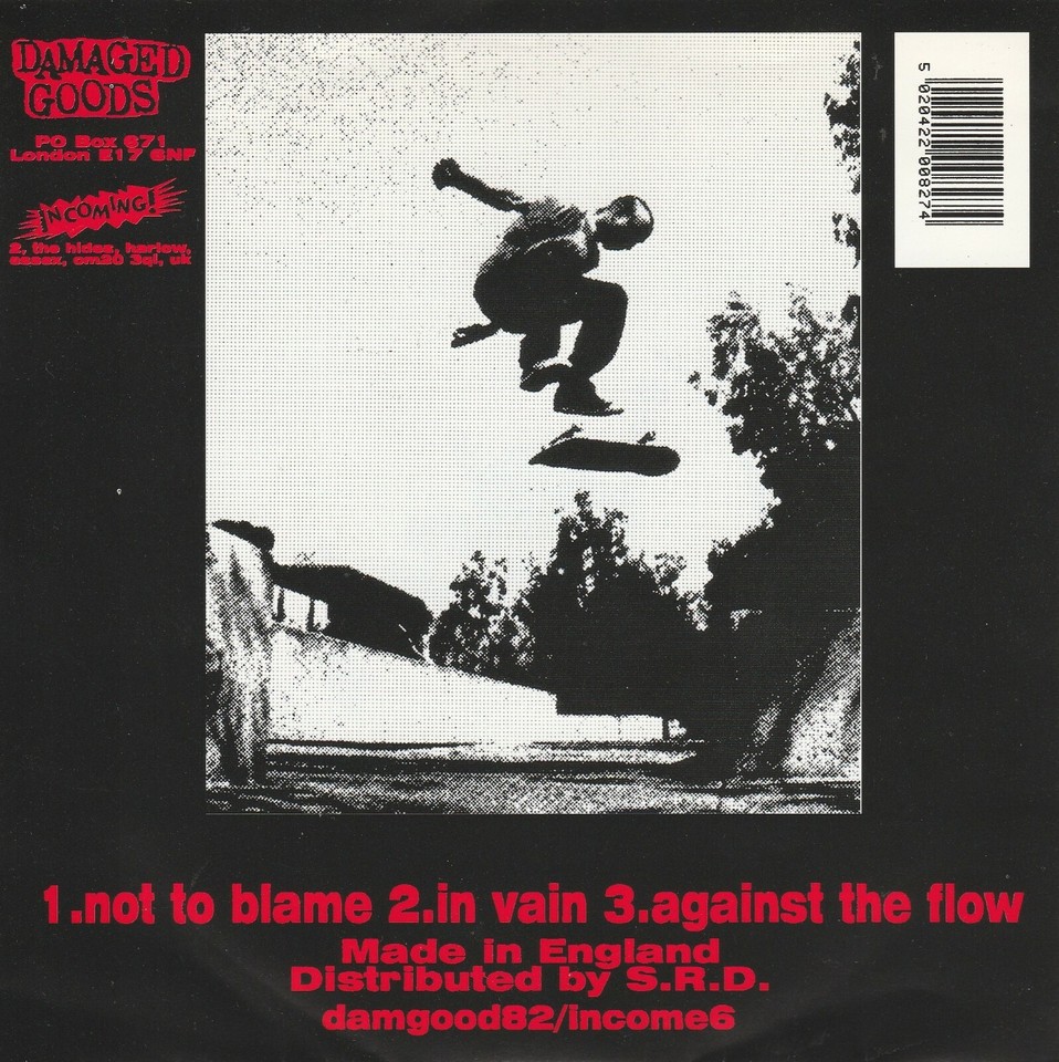 Travis Cut Not To Blame Black 7" Vinyl Never Played Damaged Goods ...