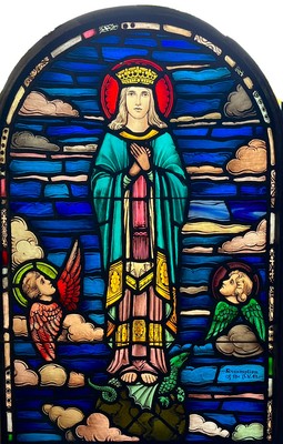 Assumption Of Mary Stained Glass