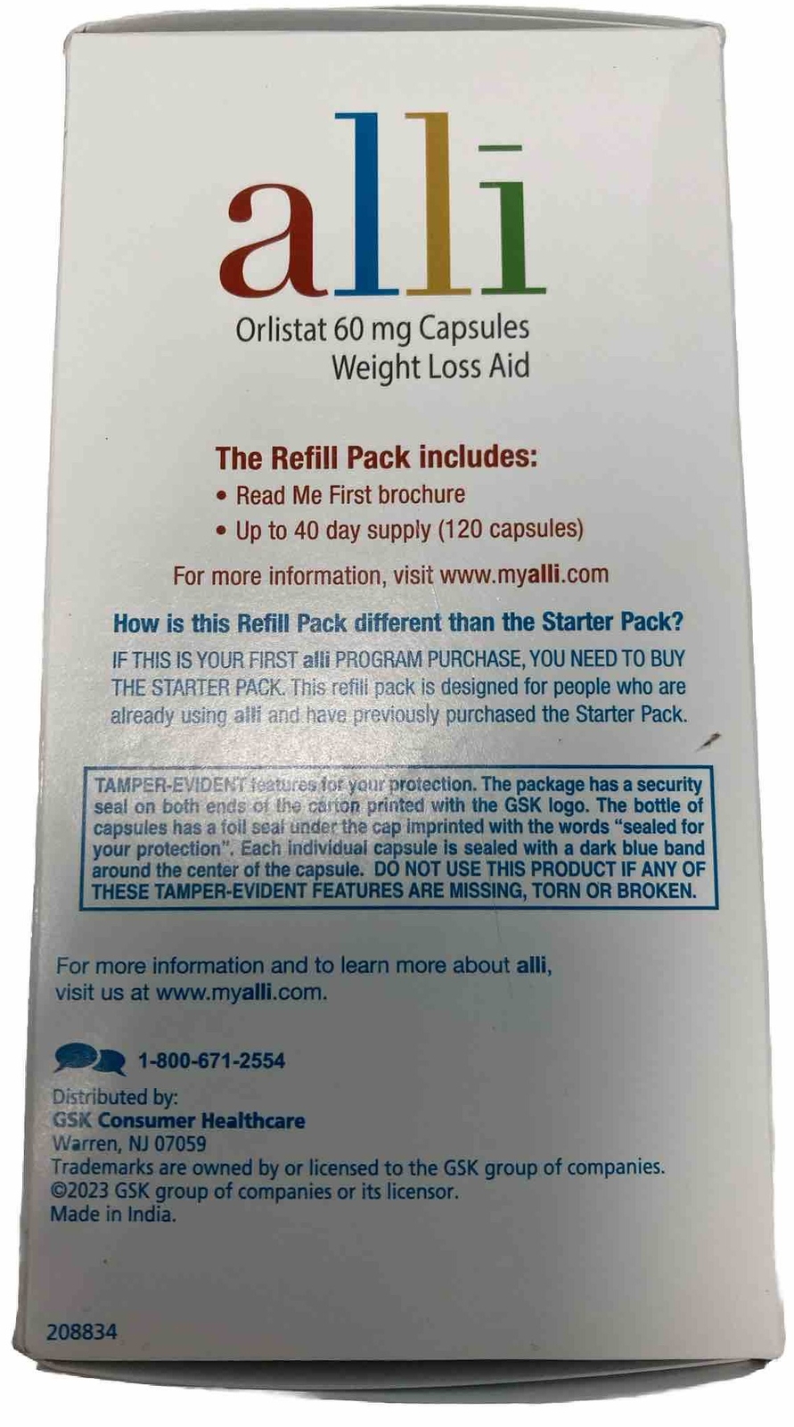 alli 60mg Weight Loss Pills - 120 Count for sale online | eBay