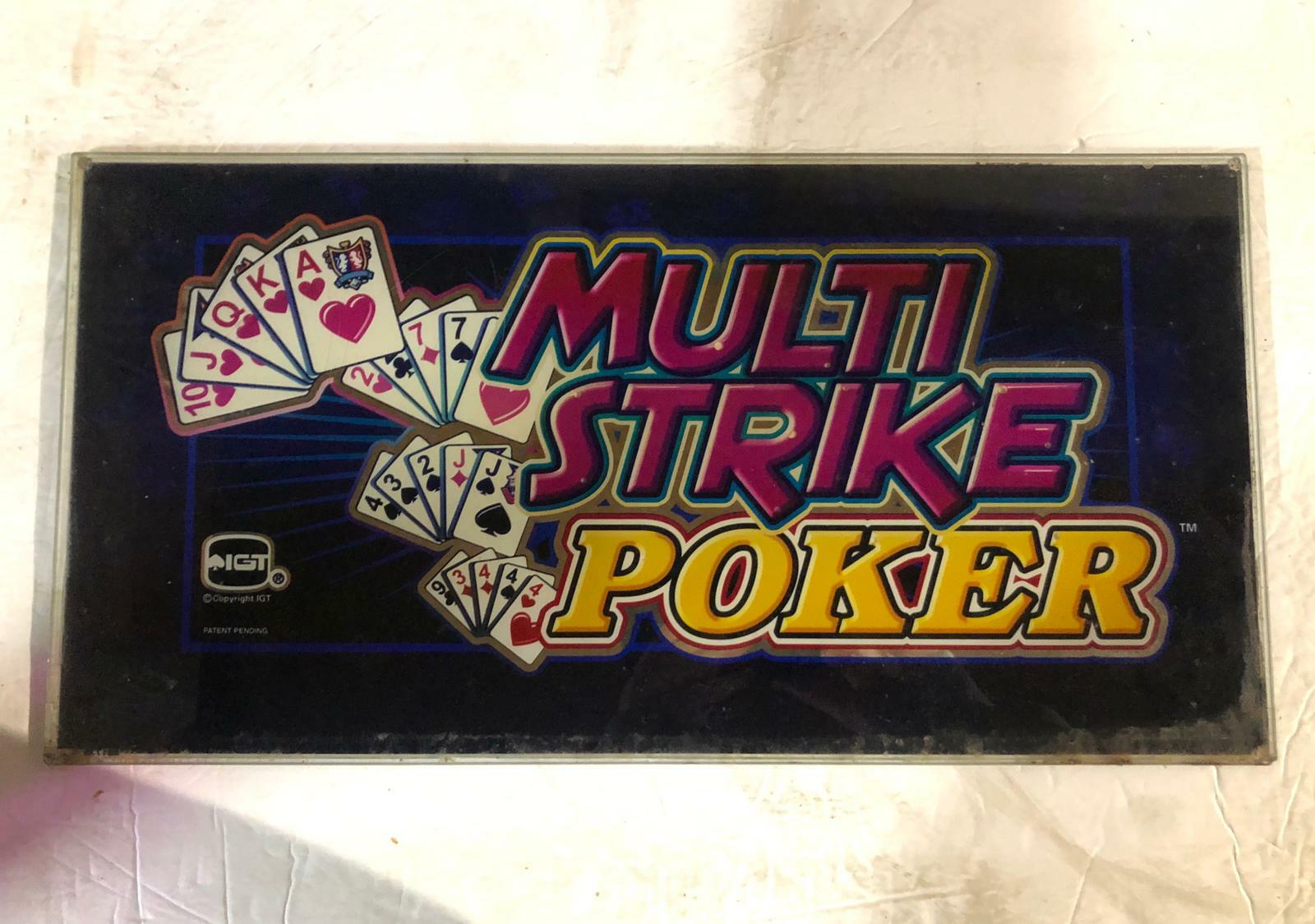 IGT 17" Belly Glass "Multi Strike Poker" (Black Version) | eBay
