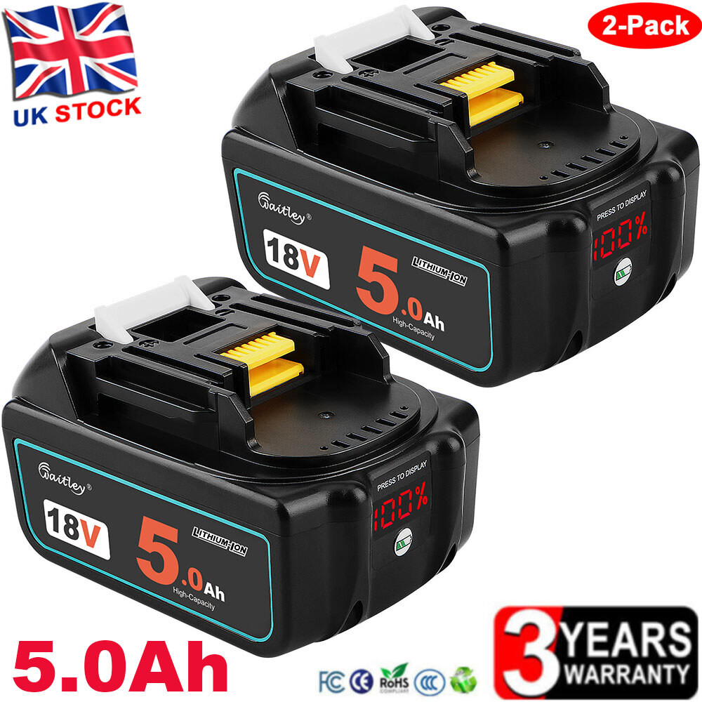 BL1830 18V 5Ah 6Ah 9Ah Li-ion Battery Charger for Makita BL1840 BL1850 ...
