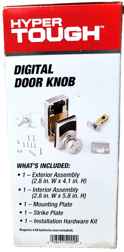 Hyper Tough (1752008) Digital Door Knob. NEW. FREE SHIPPING | eBay