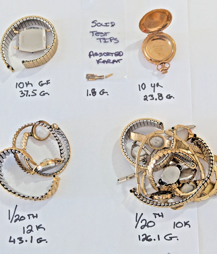 Gold Recovery Scrap Rolled Gold Plated Jewelry Gold Refining- Assorted ...