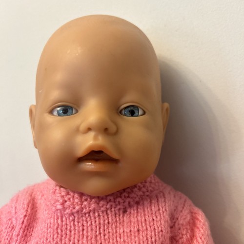 Vintage Max Zapf Creation Baby Born Doll 18” Made In Germany Knitted ...
