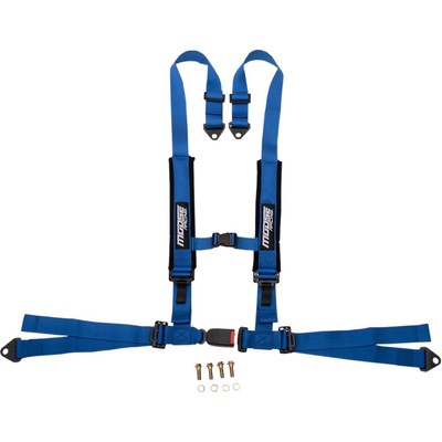 Moose 4-Point 2" Auto Style Harness - Blue, 2X2 100-4404-PU | eBay