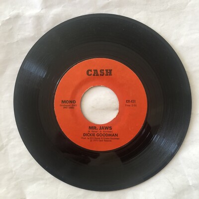 Dickie Goodman - Mr. Jaws / Irv’s Theme 45 RPM Cash Records Vinyl 7” | eBay
