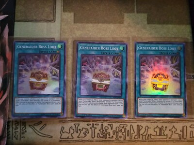 YUGIOH TCG 3X GENERAIDER BOSS LOOT MYFI-EN036 SUPER 1ST EDITION NM | eBay