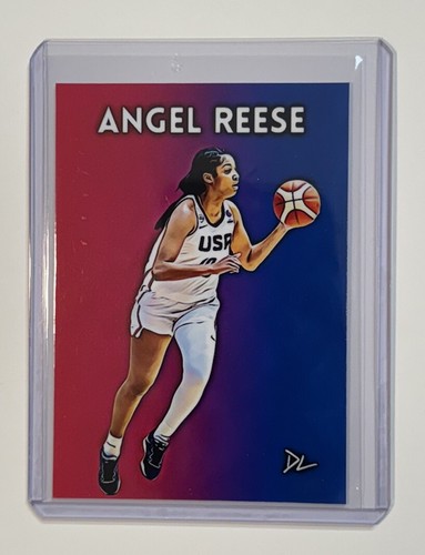 Angel Reese Limited Edition Artist Signed Team USA Trading Card 1/10 | eBay