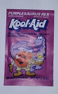 Collectible, old Kool-Aid Purplesaurus Rex packet - very rare | eBay
