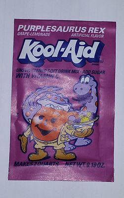 Collectible, old Kool-Aid Purplesaurus Rex packet - very rare | eBay