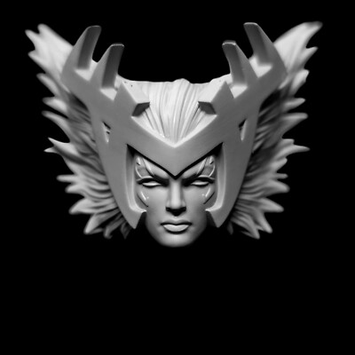 Marvel Legends Custom Deathbird X Men Head 3d printed UnPAINTED. | eBay
