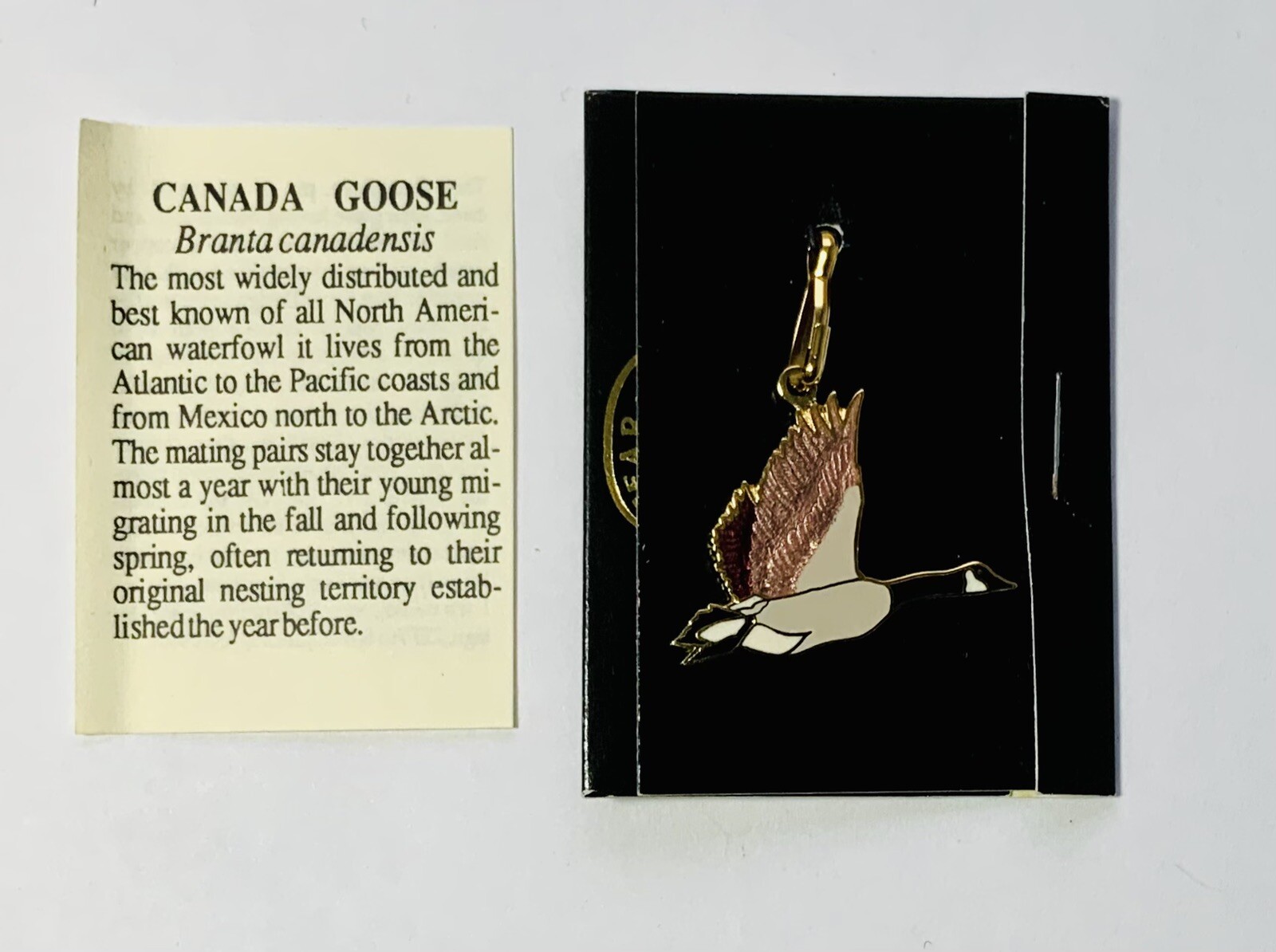 WM Spear 1988 Enamel Canadian Goose Pin Vintage On Original Card | eBay