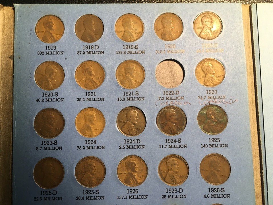 Partial 1909-1940 Lincoln Penny Set Some Better Dates And Condition | eBay
