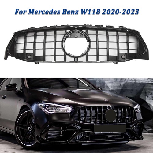 Glossy Black Front Grille For Mercedes Benz CLA W118 C118 CLA35 Grill ...