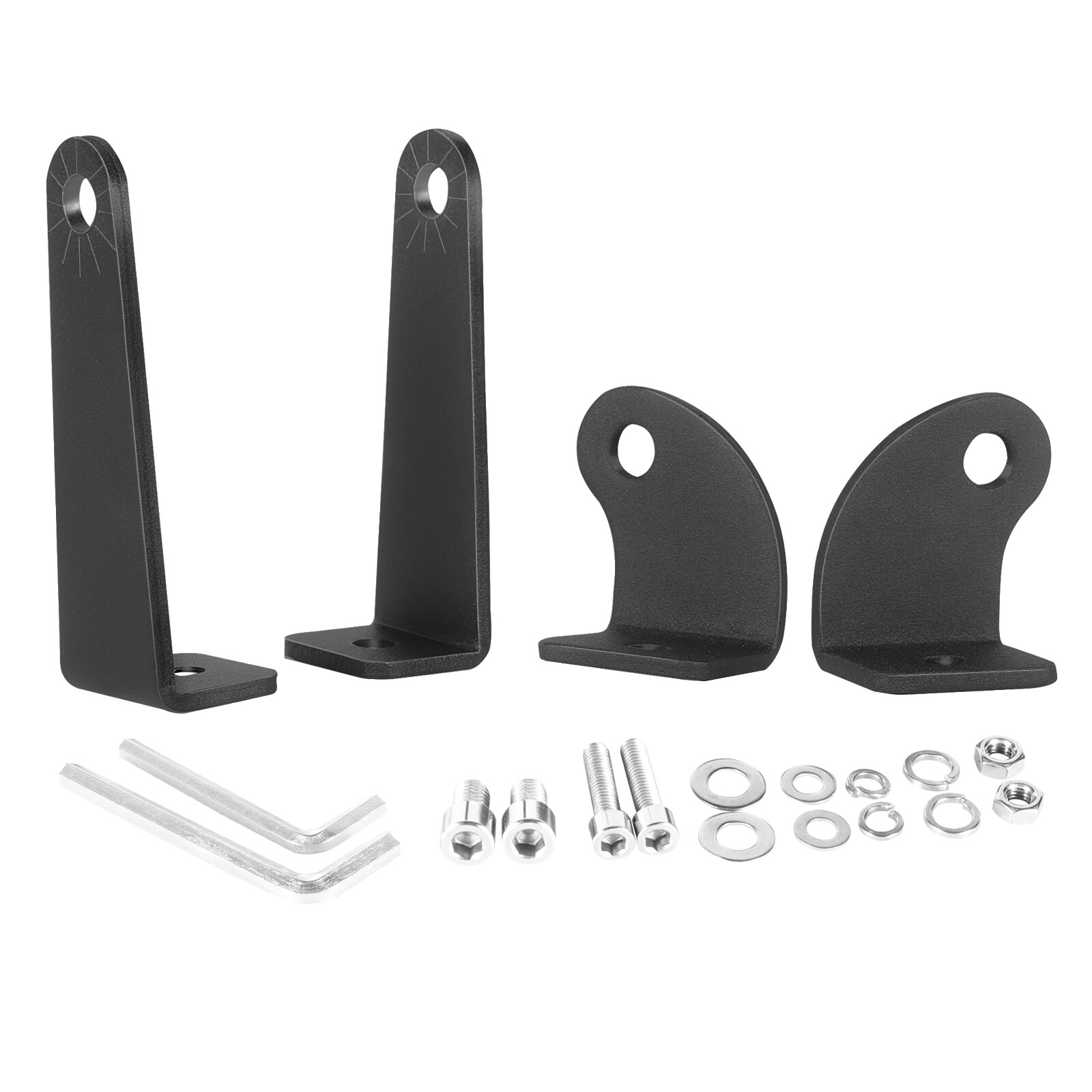 4X LED Light Bar Mounting Brackets 360° Rotating Side Mounts Holder ATV ...