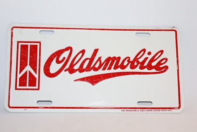 Vintage 90s Oldsmobile Metal License Plate *RARE* | eBay