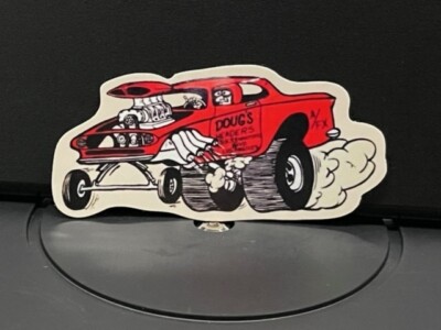 VRHTF NHRA "COOL DOUG'S HEADERS FUNNY CAR" 2" X 5" DIE CUT STICKER | eBay