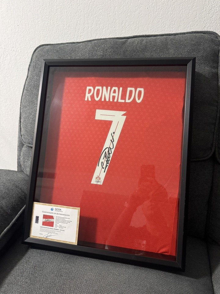 Cristiano Ronaldo hand signed portugal jersey with COA ( framed ) | eBay