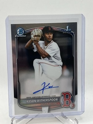 KYSON WITHERSPOON 2025 Bowman Draft #CPA-KW 1st Chrome Auto | eBay