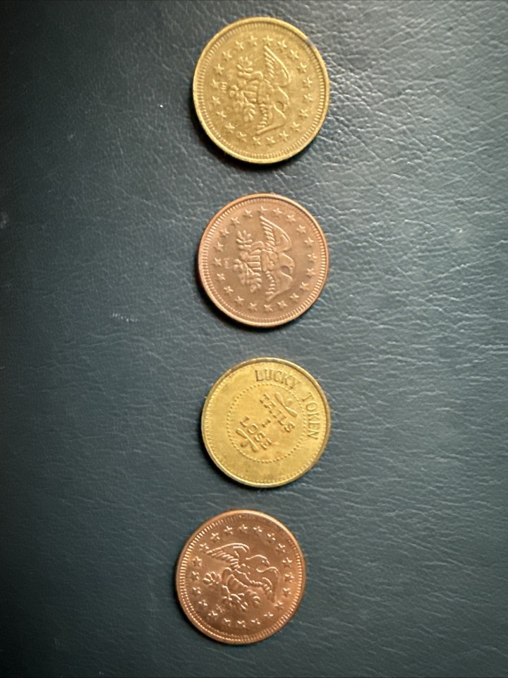 Vintage Token Lot 7 Old Tokens | eBay