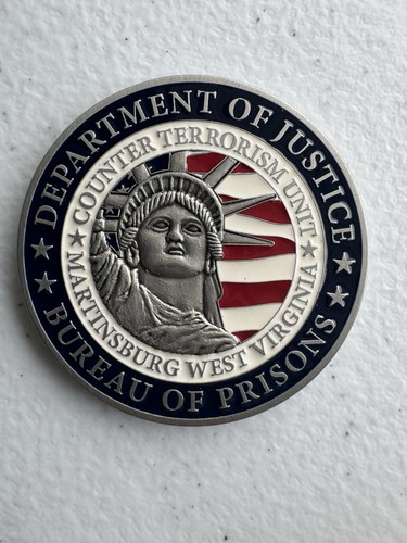 DOJ Federal Bureau of Prisons Challenge Coin CTU Counter Terrorism | eBay
