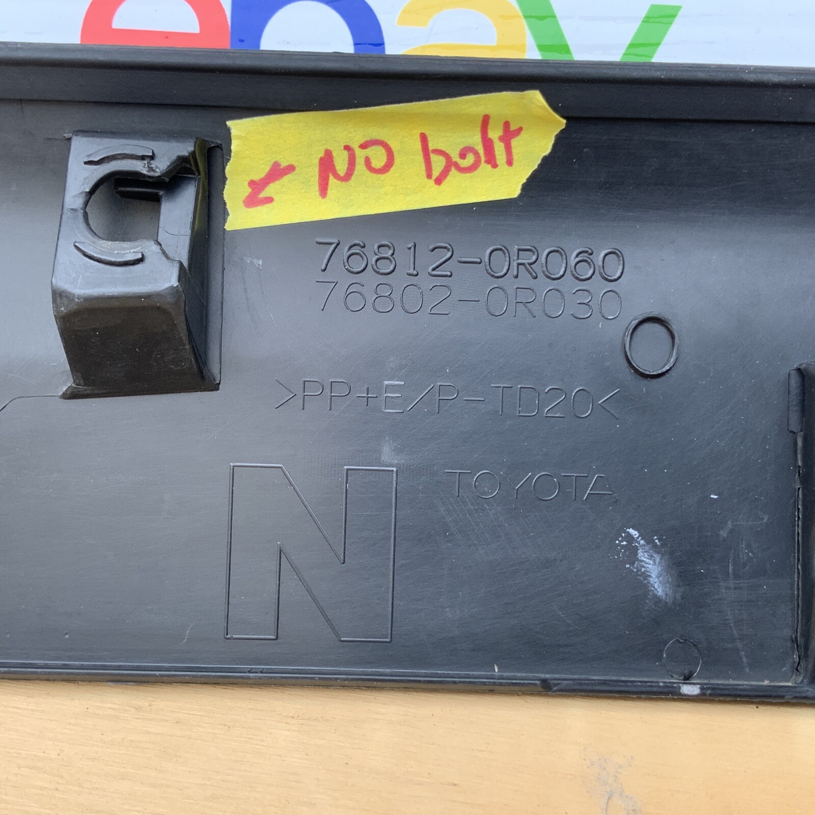 2019 - 2021 Toyota Rav4 Rear Liftgate Tailgate Trim Molding 76812-0r060 ...