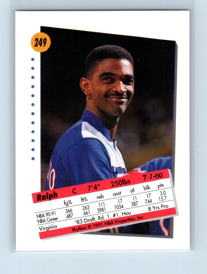 1991-92 SkyBox Ralph Sampson Sacramento Kings #249 | eBay