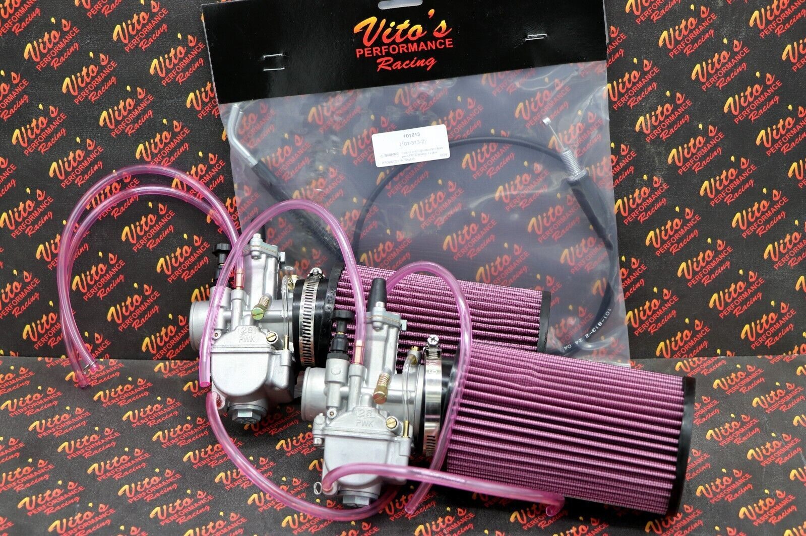 Yamaha Banshee 28MM Larger Carbs Carburetors PWK + Cable + K+N Filters ...
