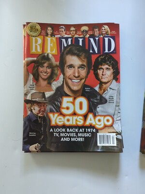 Remind Magazine 50 Yrs 1974 Tv Movie Music Kiss Godfather Blazing ...