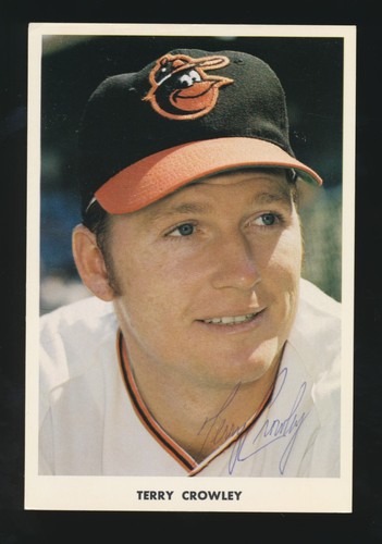 1970 Baltimore Orioles Team Issue -TERRY CROWLEY *Autographed* | eBay